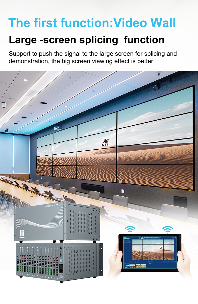 Any Input and Output Seamless Video Stackable matrix switcher
